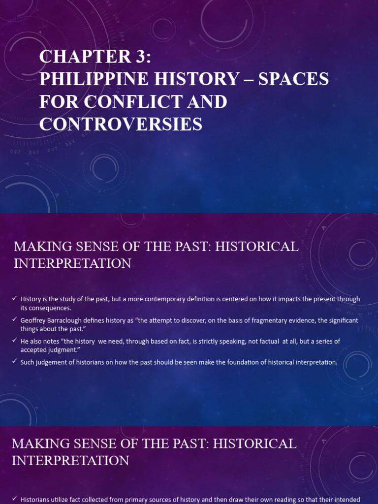 Chapter 3 Philippine History Spaces For Conflict and Controversies ...