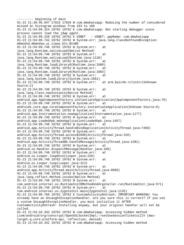 Logcat | PDF | Java (Programming Language) | Android (Operating System)