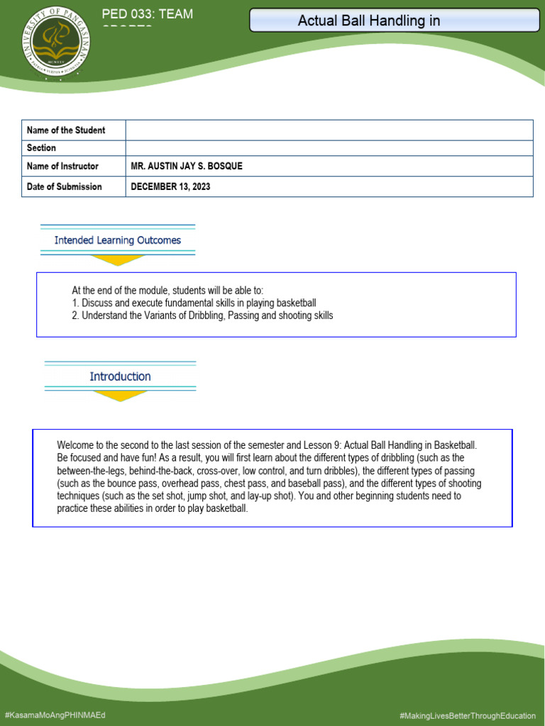 PED MODULE 2ND YEAR | PDF | Sports Rules And Regulations | Indoor Sports
