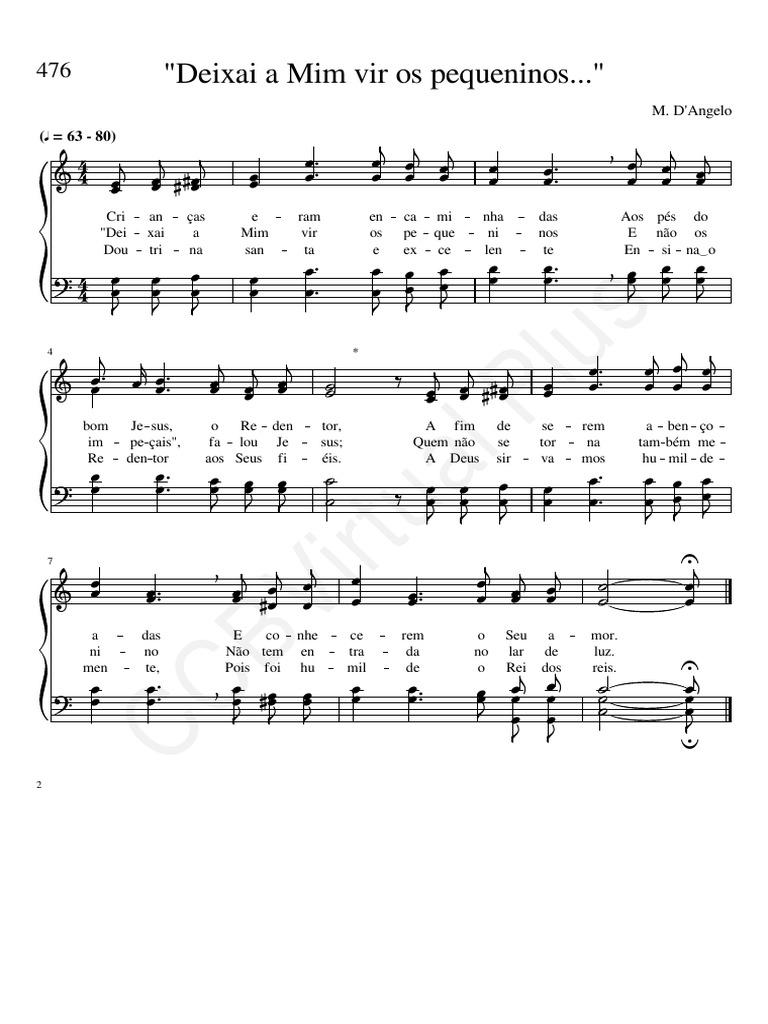 "Deixai A Mim Vir Os Pequeninos... ": M. D'Angelo | PDF