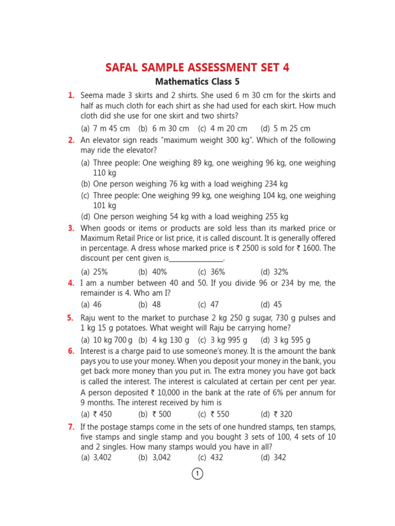 Set 4 Question | PDF