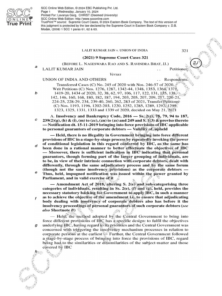 Lalit Kumar V UOI | PDF | Supreme Court Of India | Supreme Court Of The ...