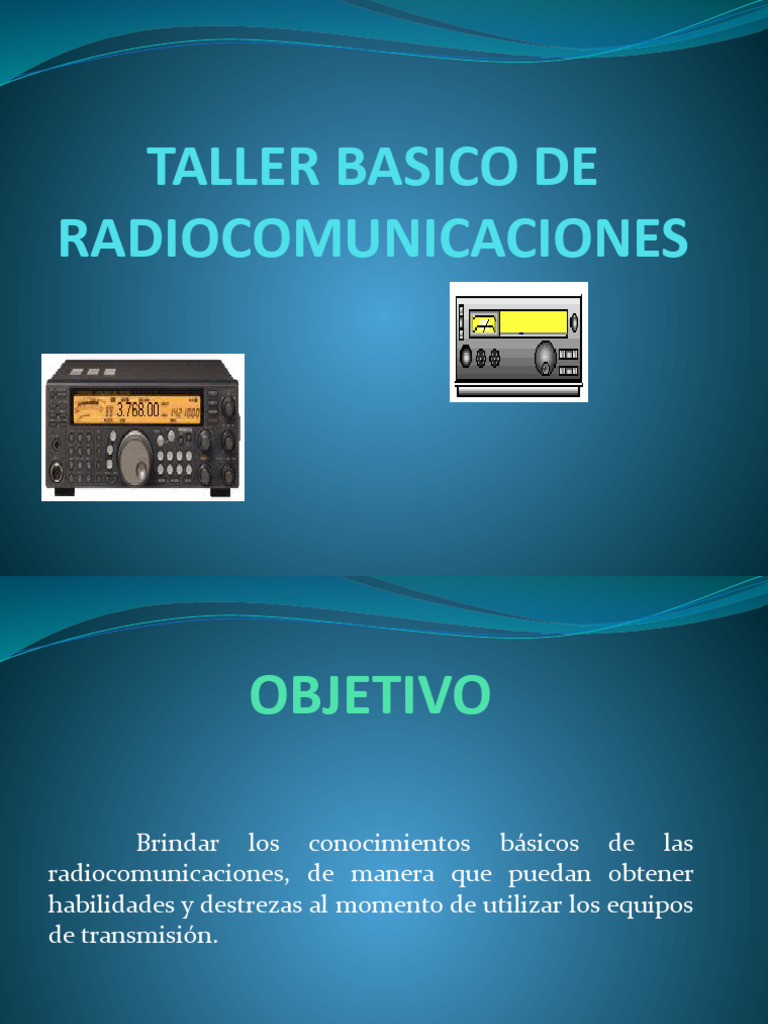 Taller Basico de Radiocomunicaciones Power Point | PDF