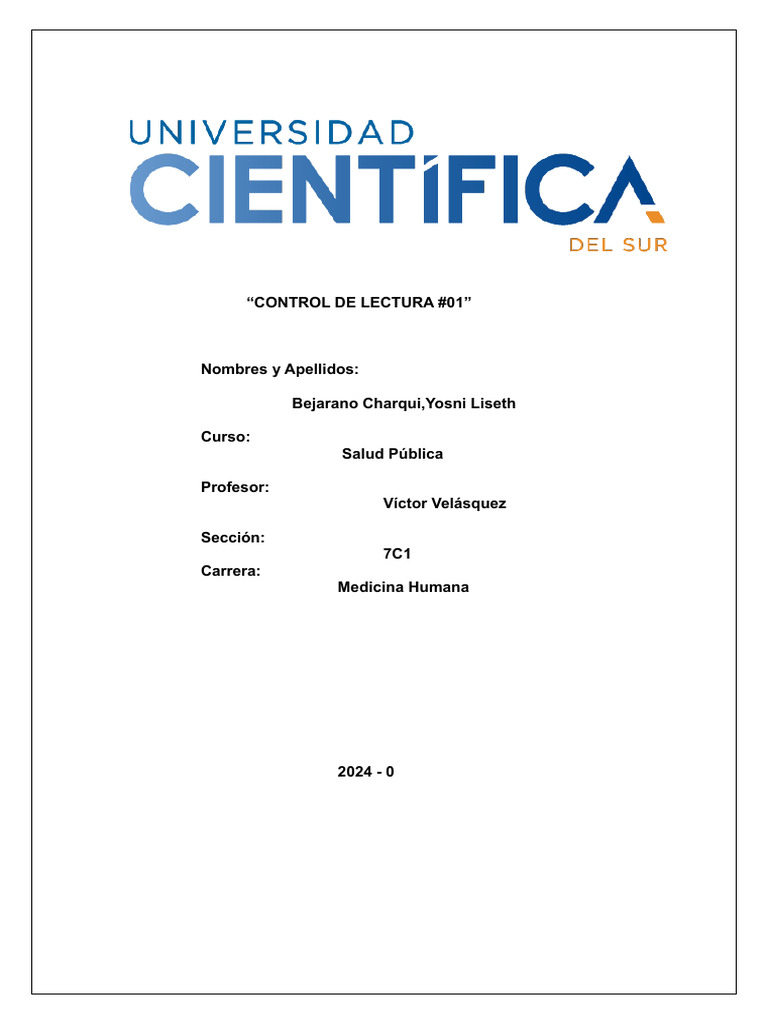 Control de Lectura | PDF