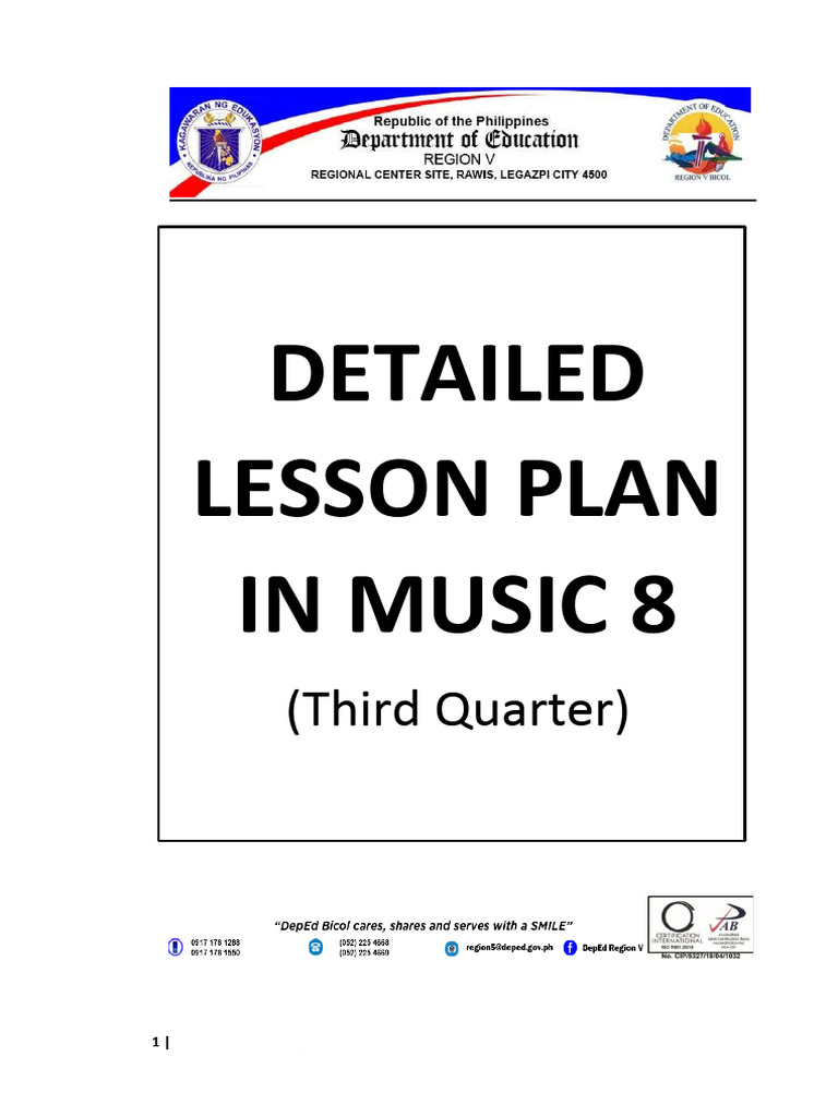 Grade 8 Music Lesson Plan: South Asia & Middle East | PDF | Learning ...