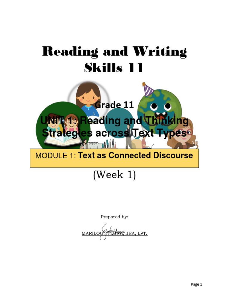 Module 1 Reading and Writing | PDF | Experience | Writers