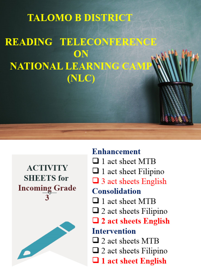 NLC Worksheets Reading AGENDA | PDF