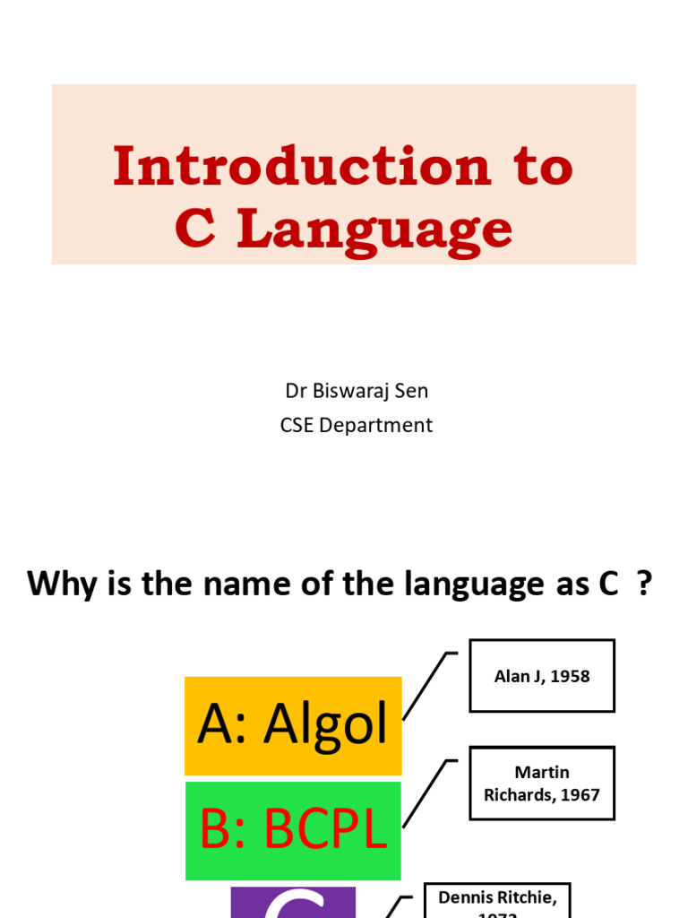 Introduction To C Programming | PDF