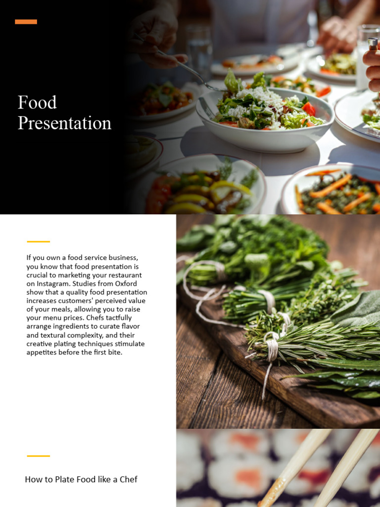 Food Presentation | PDF | Tableware | Taste