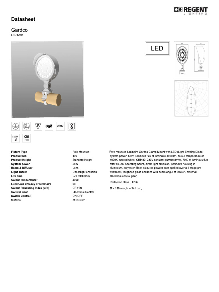 gardco pole light | PDF