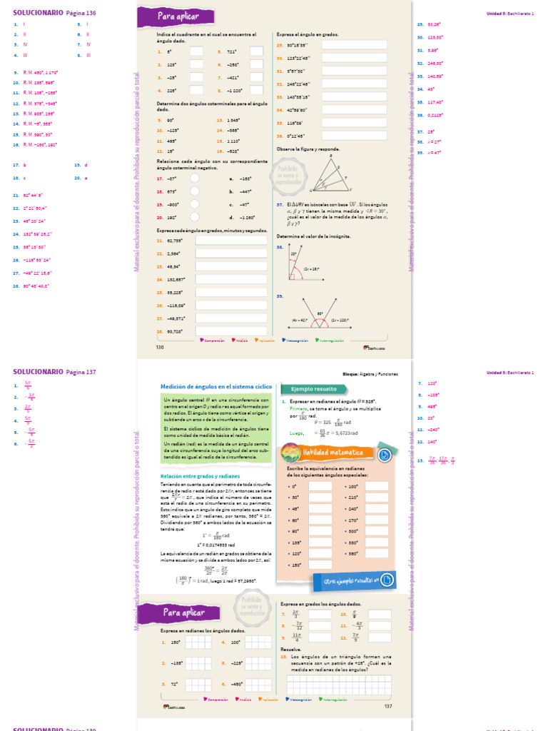 MAT 1 U5 | PDF | Pi | Metrología