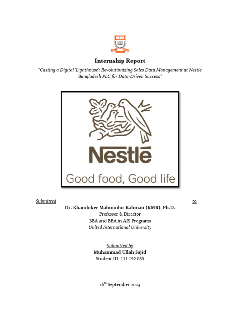 Report Nestle 111192083 | PDF