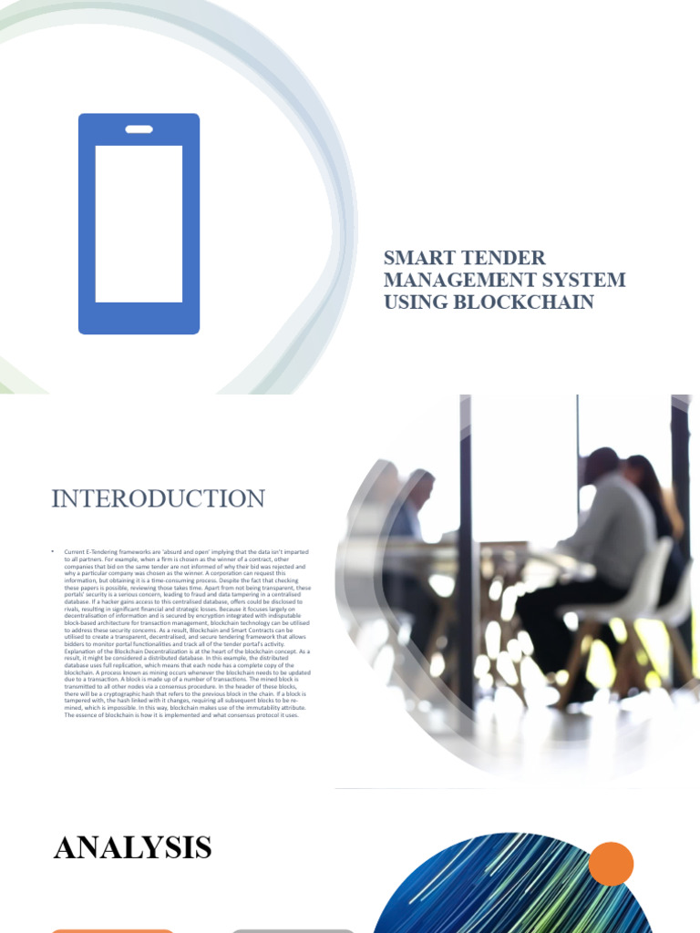 Smart Tender Management System Using Blockchain | PDF | Cryptography | Databases