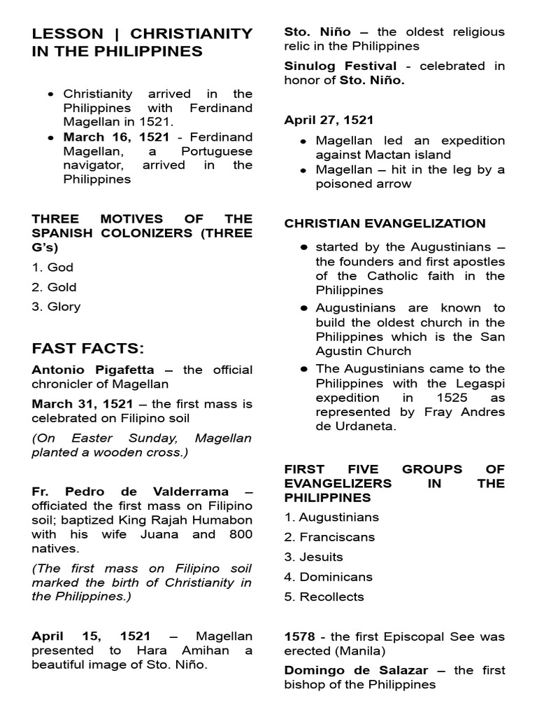 Digestible Module - Christianity in The Philippines | PDF