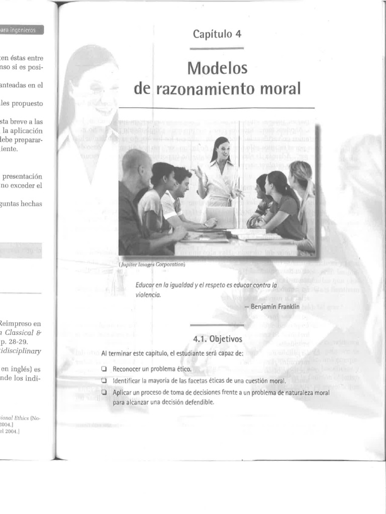 Etica-Cap 4-Modelos de Razonamiento Moral | PDF