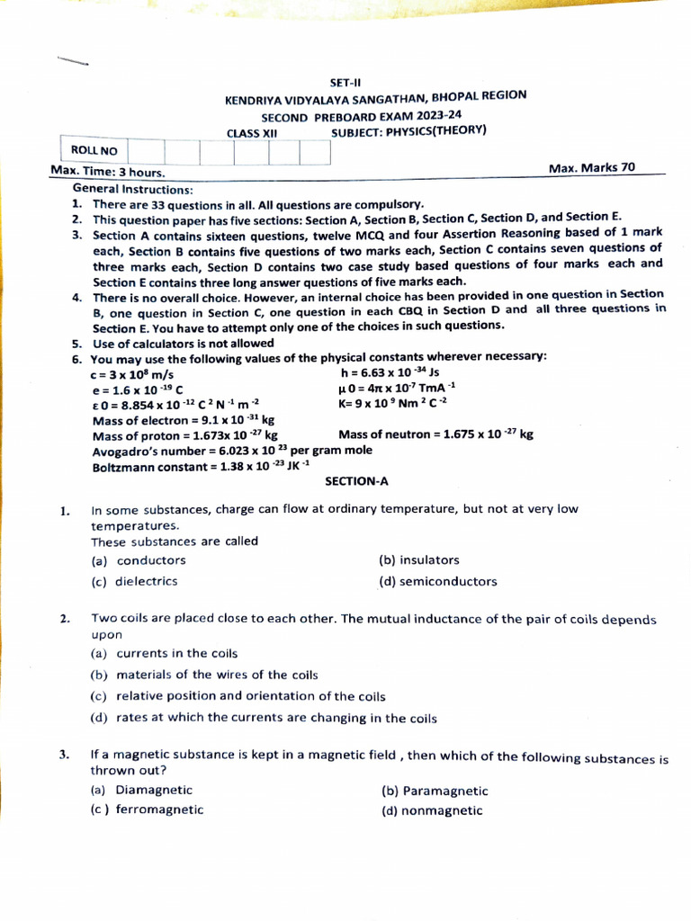 PB-2 QP Bhopal Region | PDF