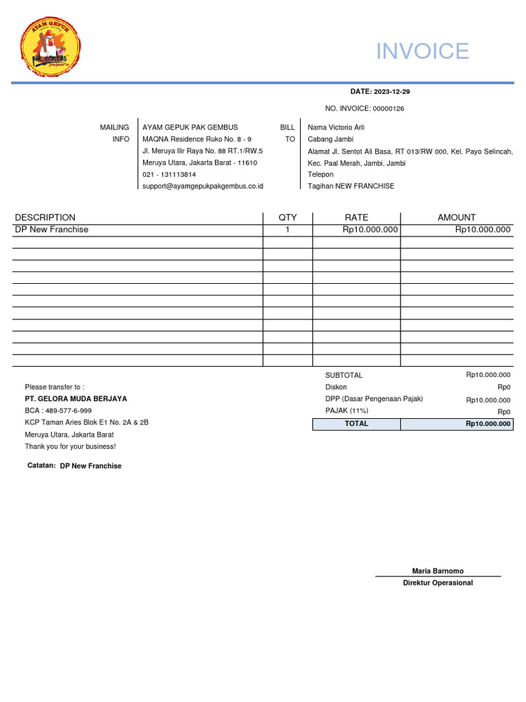 Invoice-DP | PDF