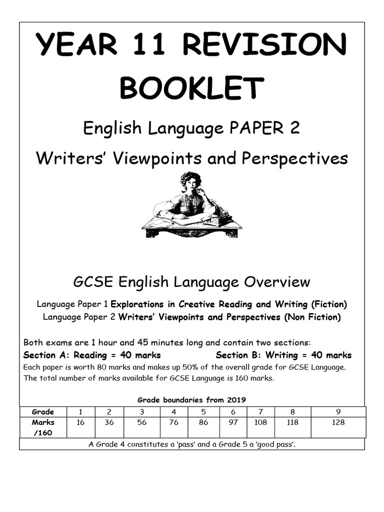 AQA GCSE English Language Paper 2 Revision Booklet | PDF | Prison ...