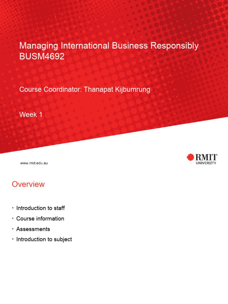 Lecture 1 MIBR - Slides For Canvas Final | PDF