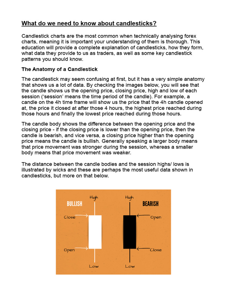 What Do We Need To Know About Candlesticks | PDF