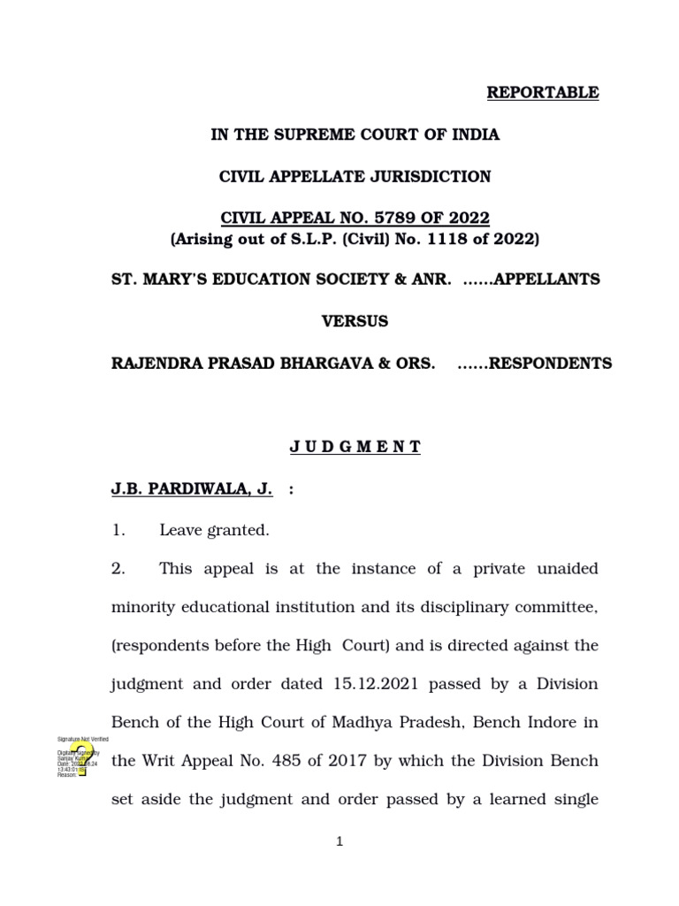 Private School Writ Jurisdiction | PDF