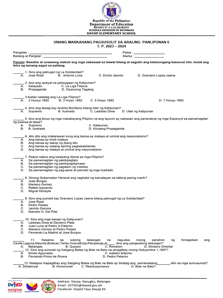 1STPT AP 2023-2024 edited | PDF