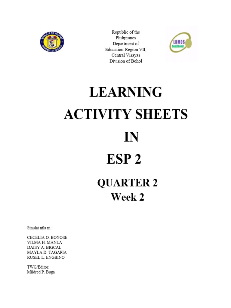 Esp2 q2 Las Week-2-Ok | PDF