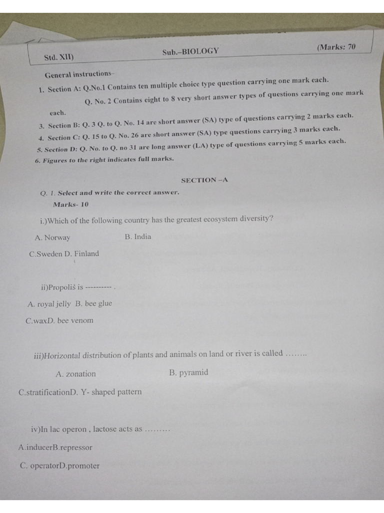 Uttam Publication Previous Year Question Class12 | PDF