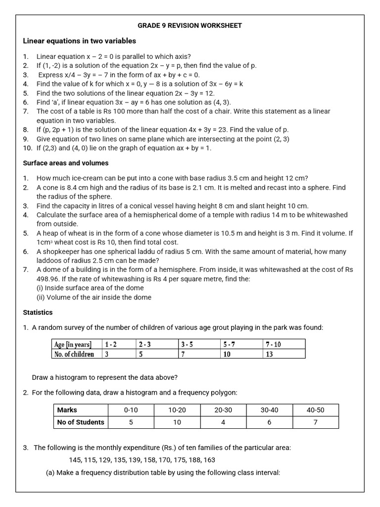 Math Holiday Task | PDF | Sphere | Equations