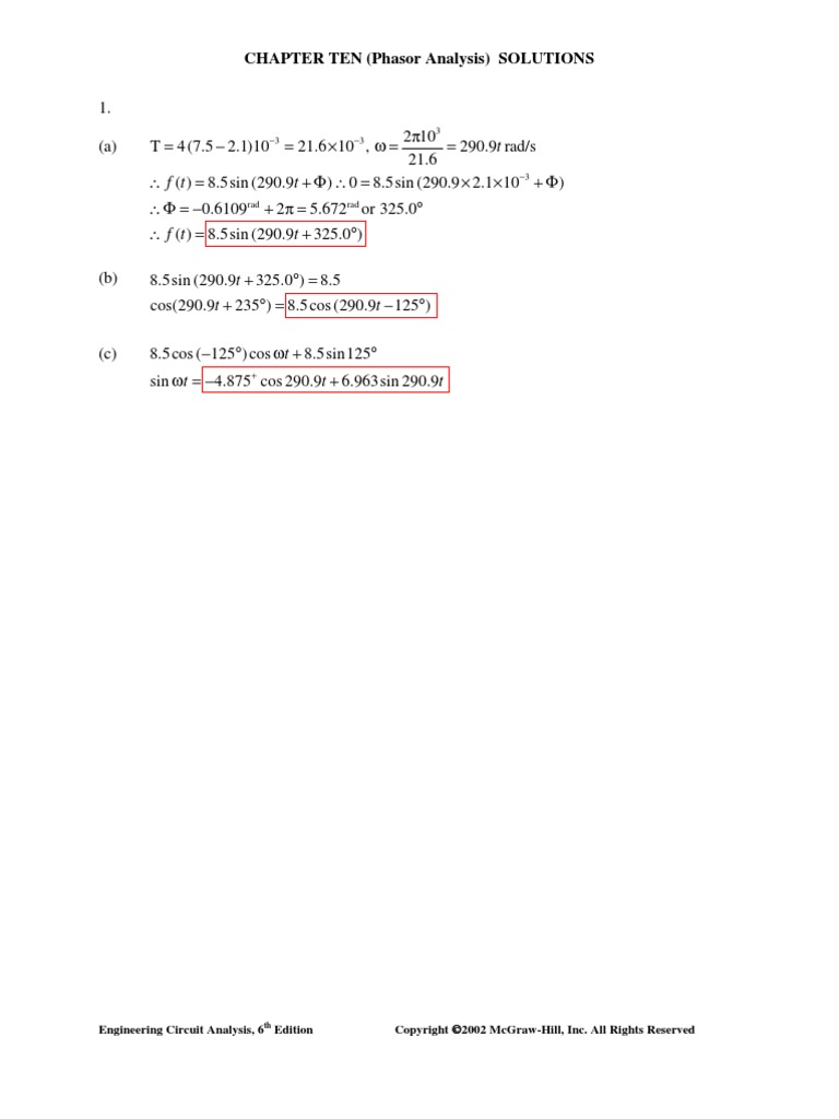 Solutions Chap10 | PDF