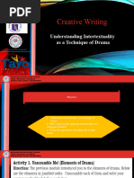 Creative Writing: Exploring Different Staging Modalities: Vis-a-Vis ...