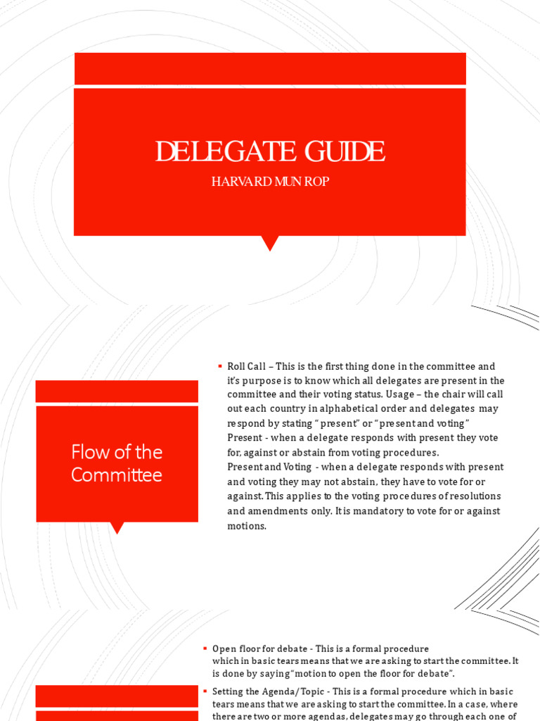 Mun Presentaion | PDF | Committee | United Nations