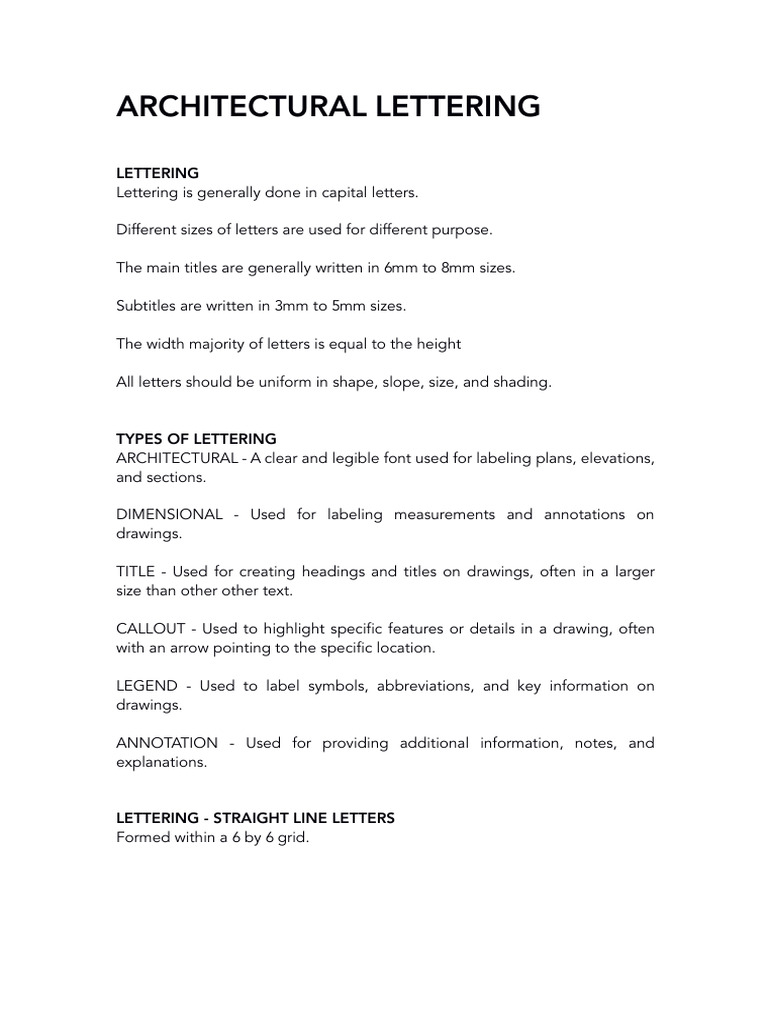 Arch Lettering | PDF