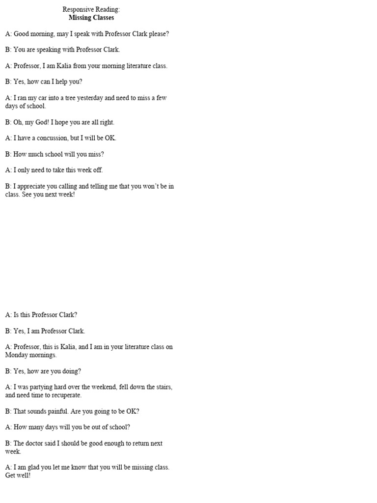 Responsive Reading | PDF