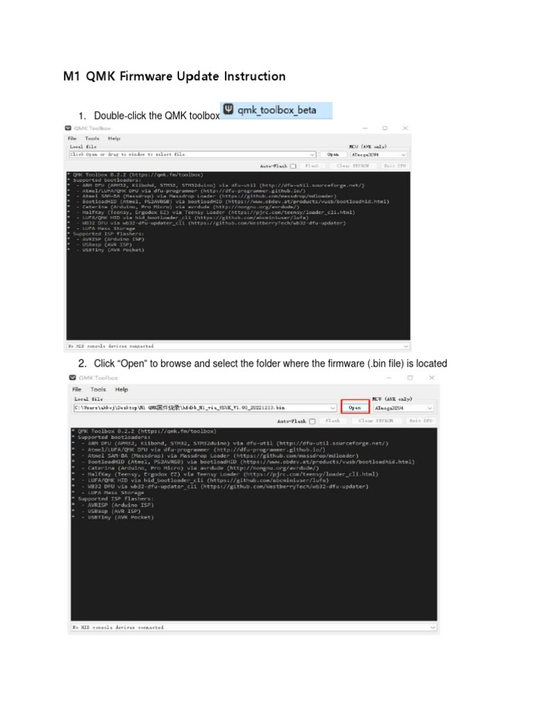 M1_QMK_Firmware_Upgrade_Guide | PDF