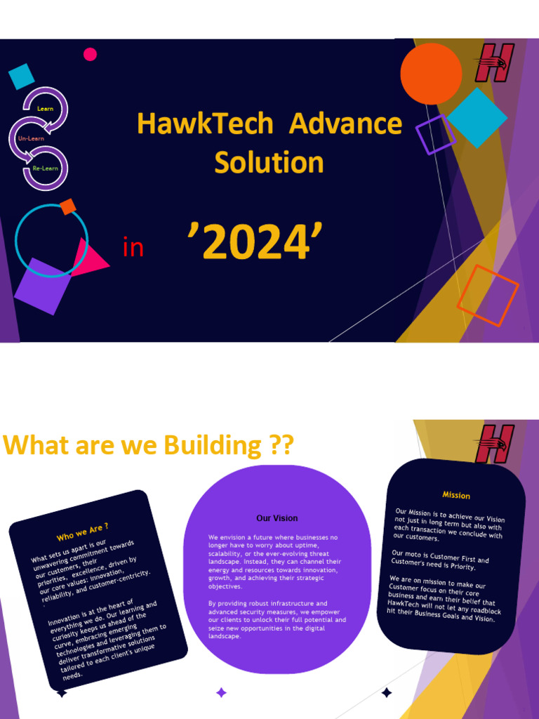 HawkTech Corporate Presentation 2024 | PDF | Cloud Computing | Security
