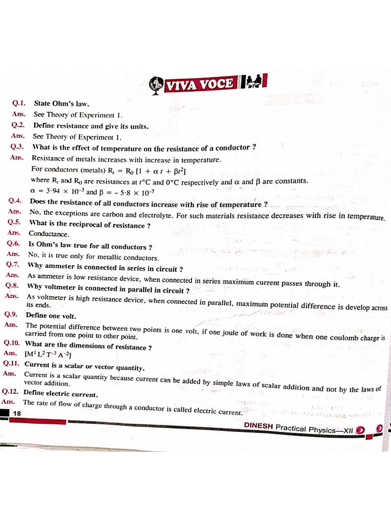 Viva Question | PDF