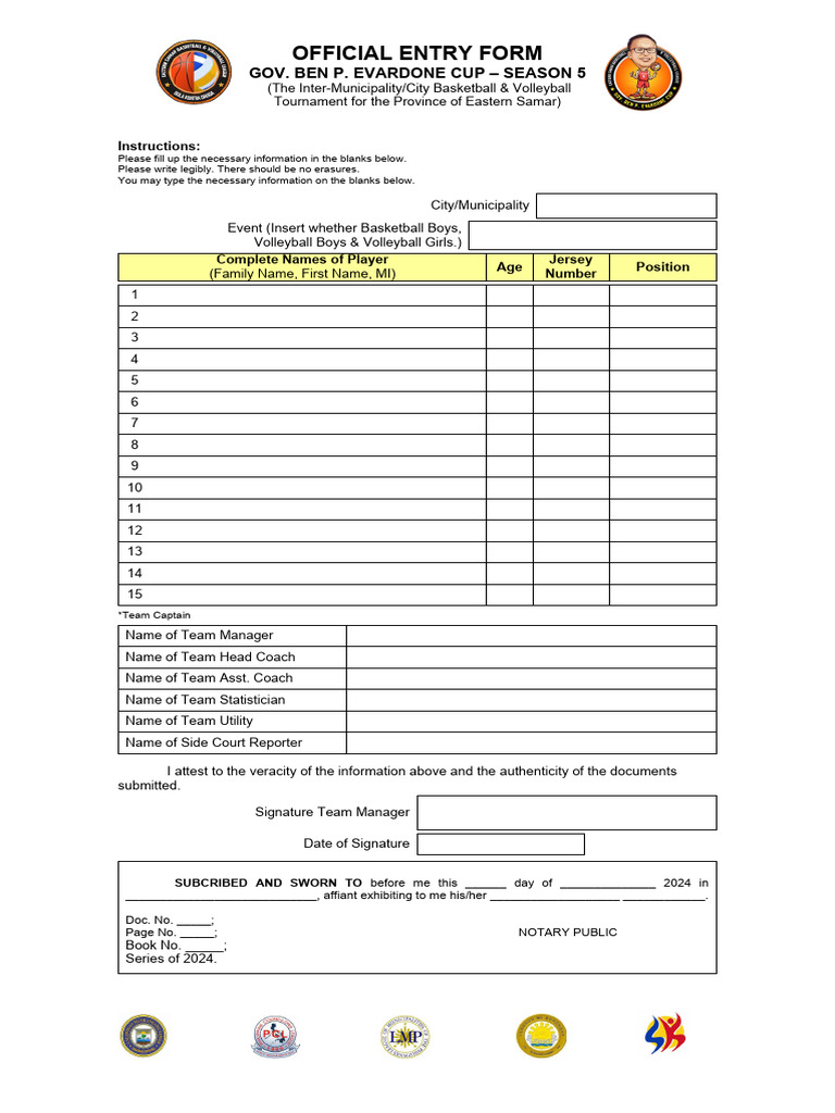 Entry Form | PDF