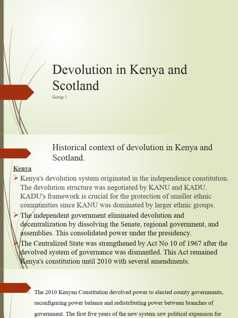Devolution Powerpoint (Autosaved) | PDF