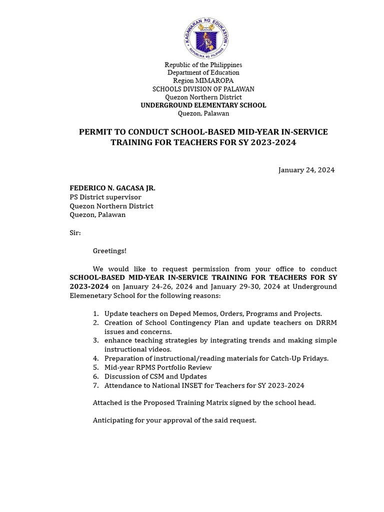 Mid-Year Inset 2023-2024 | Download Free PDF | Teachers | Learning