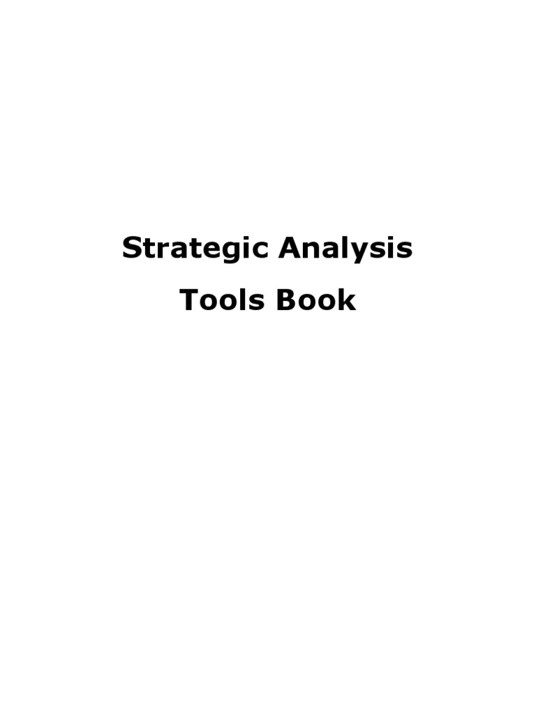 Strategic Analysis Tools Book | PDF | Profit (Accounting) | Strategic ...