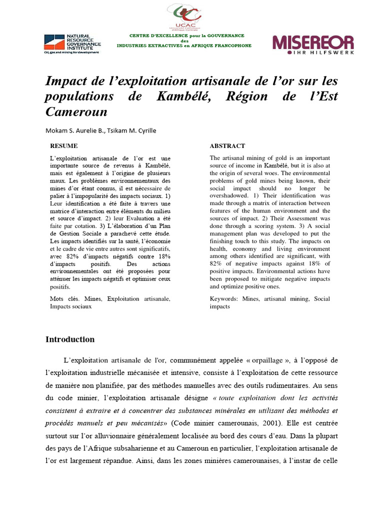 Impact Exploit Artisanale or | PDF