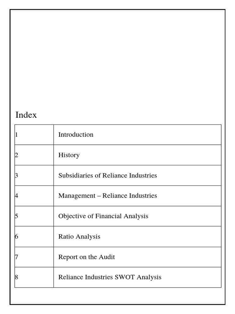 Reliance Report | PDF | Revenue | Corporations