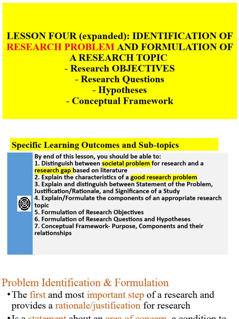 Revised Lesson 4 - Research Methodology | PDF | Career & Growth ...