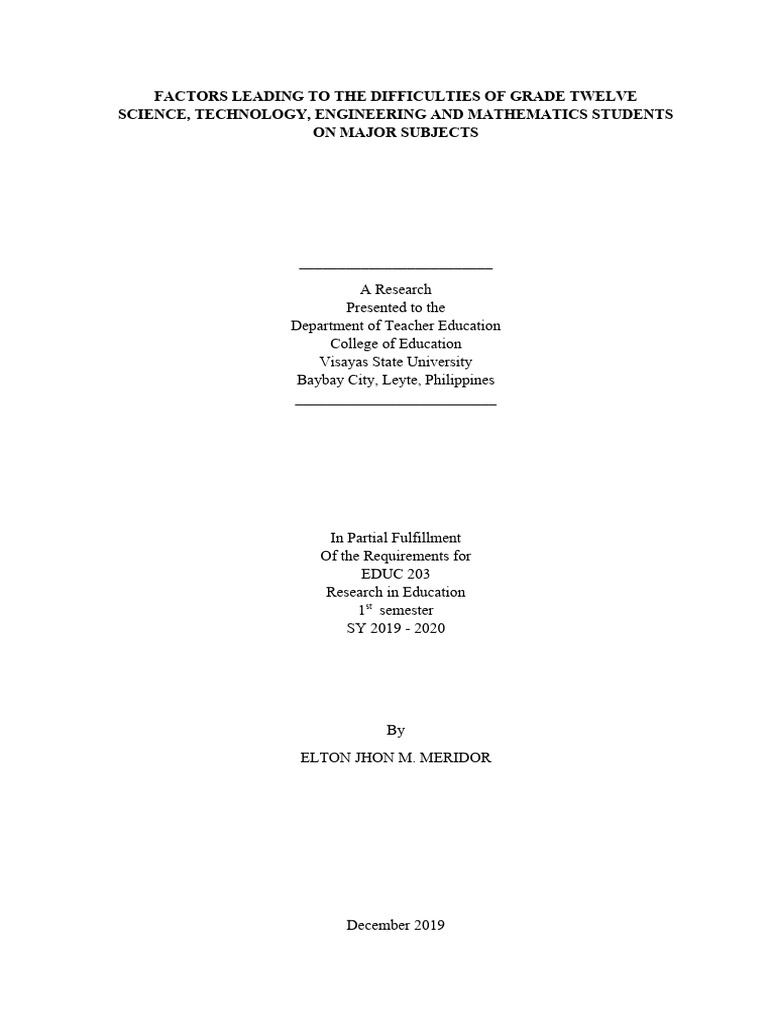 Research Manuscript | PDF | Science & Mathematics | Technology ...