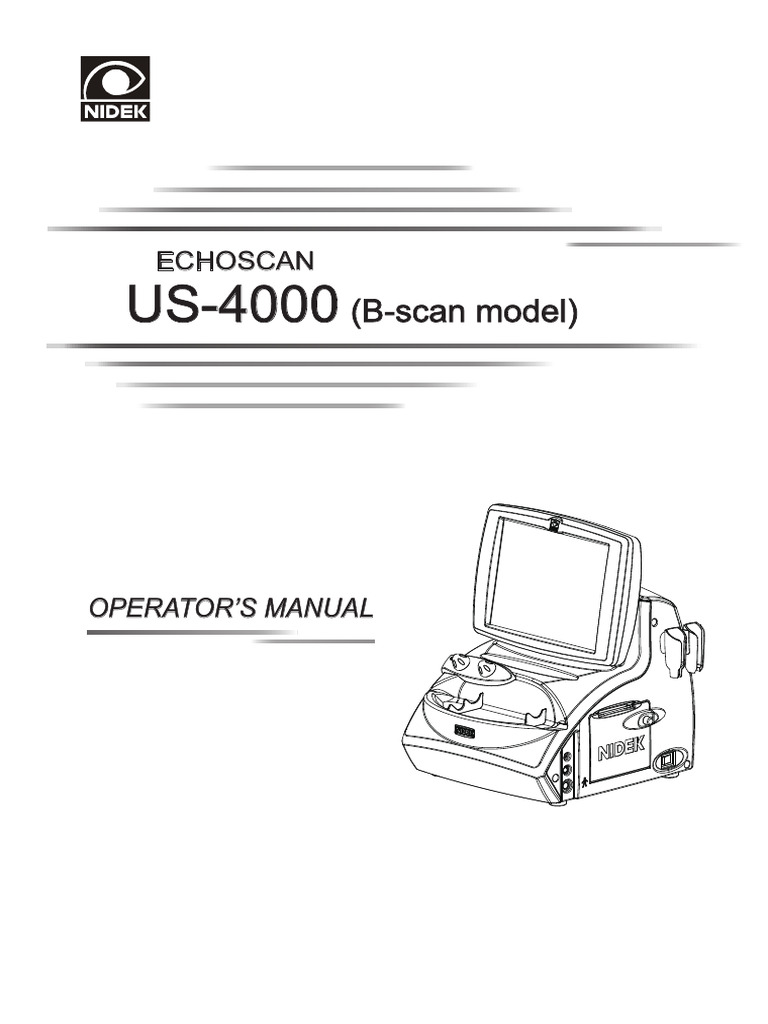 US-4000 Operation Manual B-Scan Mode 14610-P9B2-C3 07.2018 | PDF ...