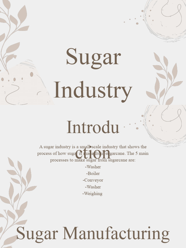 Sugar Industry | PDF