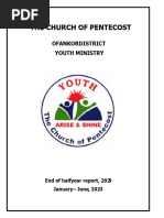 Church Departmental Report Template | PDF | Career & Growth