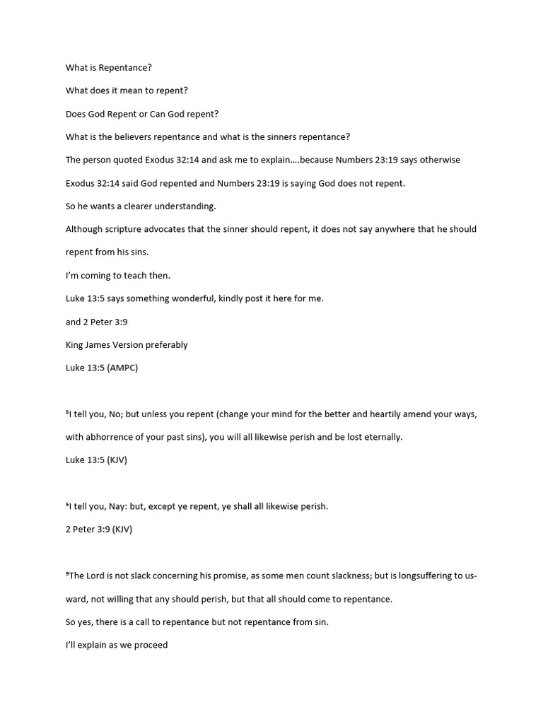 Repentance 1-Paster Terry | PDF | Language Arts & Discipline | Foreign ...