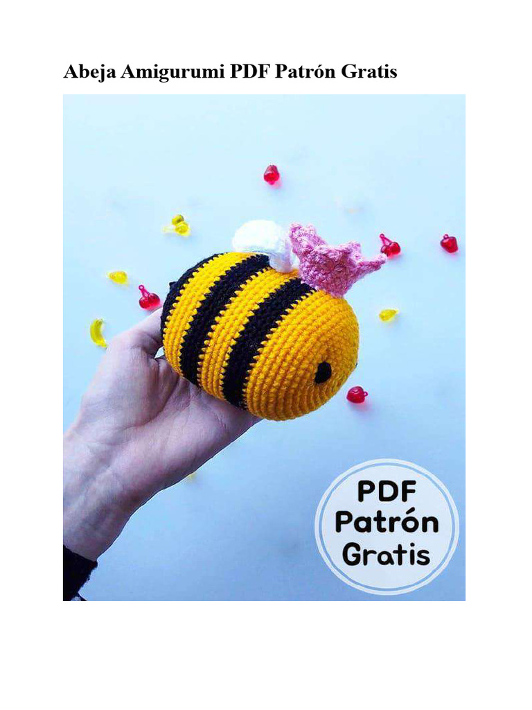 Abeja-Amigurumi-PDF-Patron-Gratis | PDF